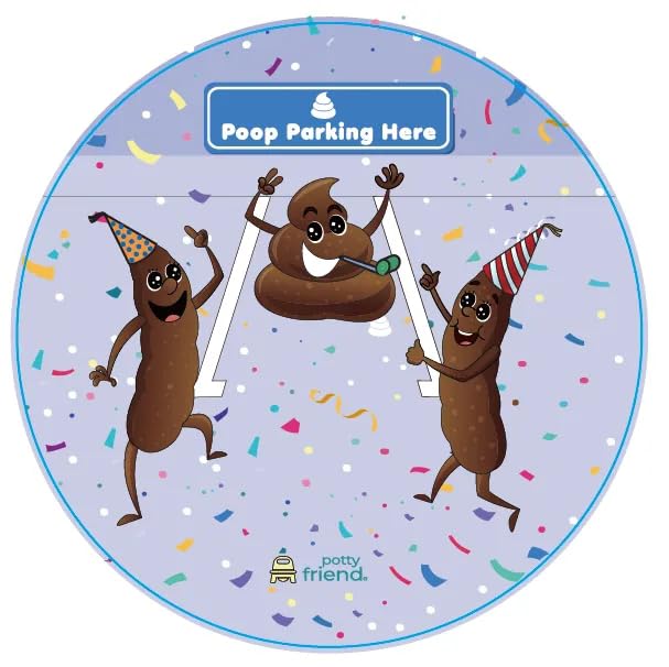 Poop Party Flushable Toilet Targets for Potty Training | PottyFriend